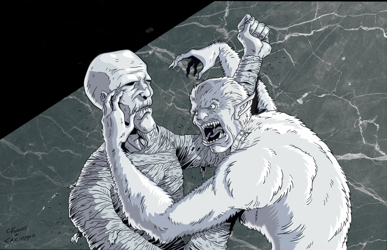 Anthony Cacioppo's Kaso Comics Blog: WEREWOLF VS THE MUMMY ORIGINAL ...