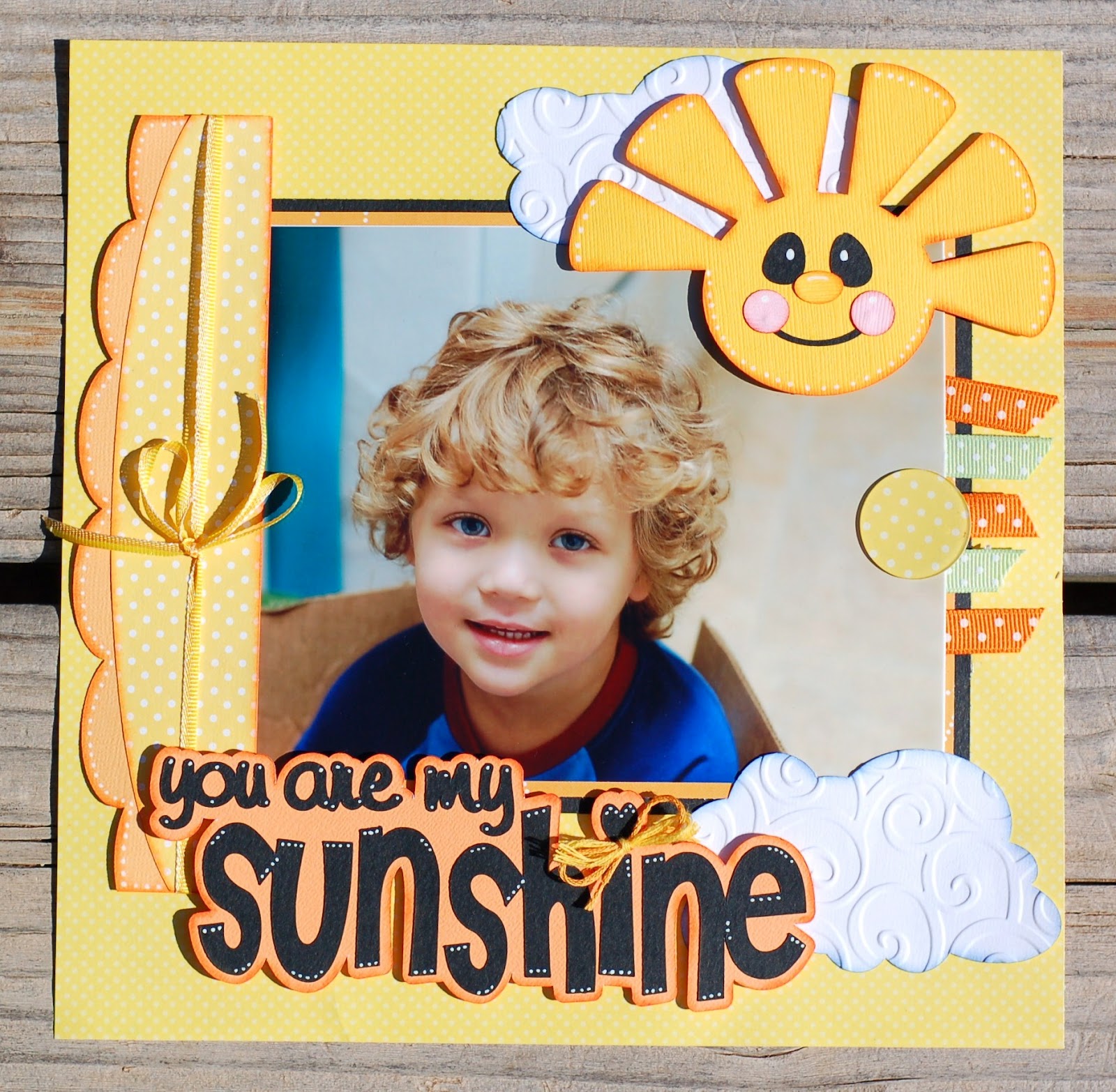Paper Creations by Kristin: You Are My Sunshine Layout