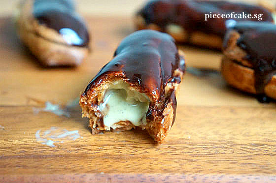 Piece of Cake: Green Tea Chocolate Eclairs