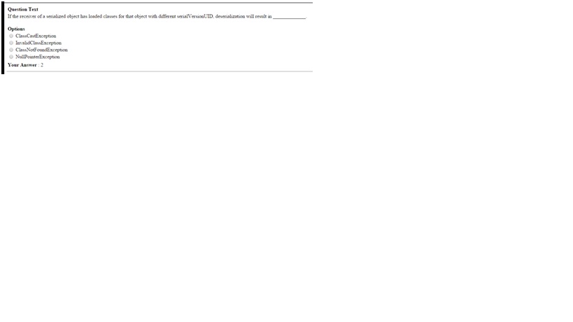 NIIT Core Java Solution