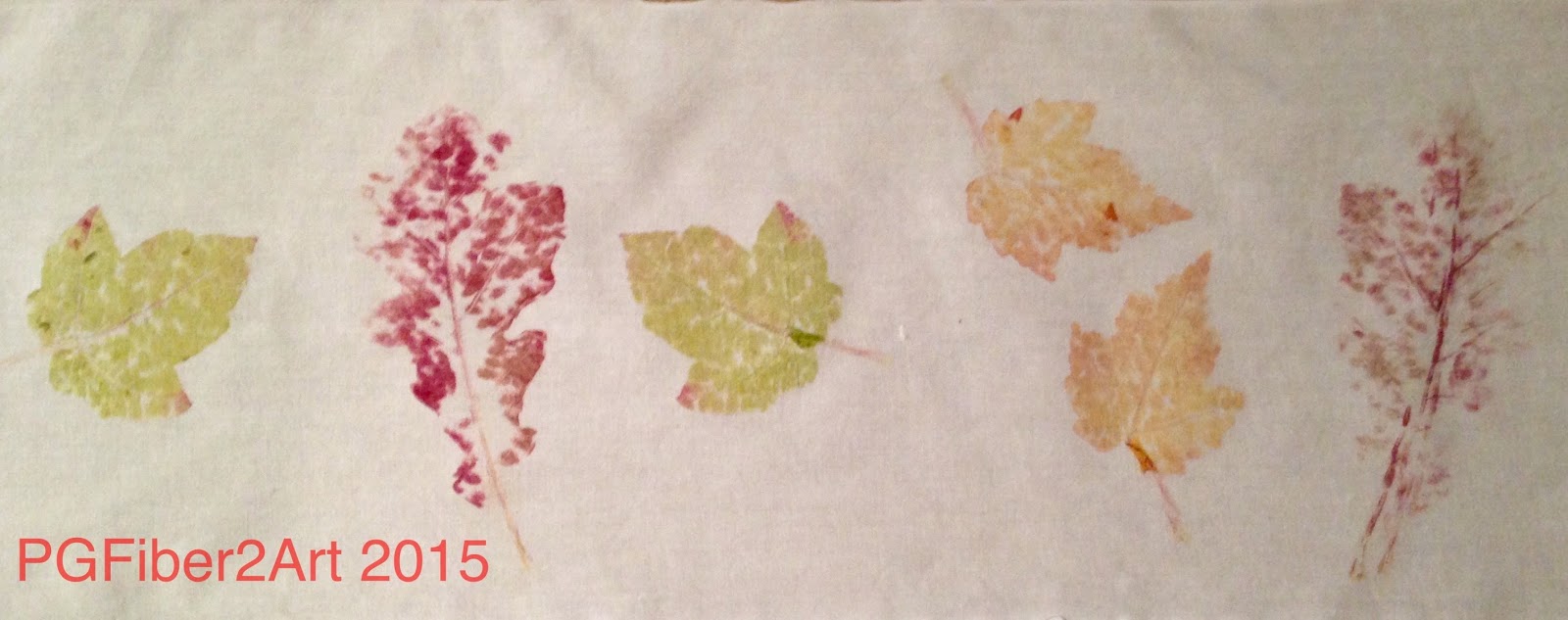 PG Fiber2Art: Pounded Leaf Prints