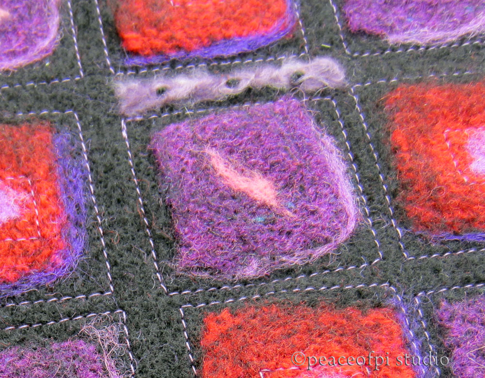 peaceofpi studio: Needle Felted Mini Art Quilt