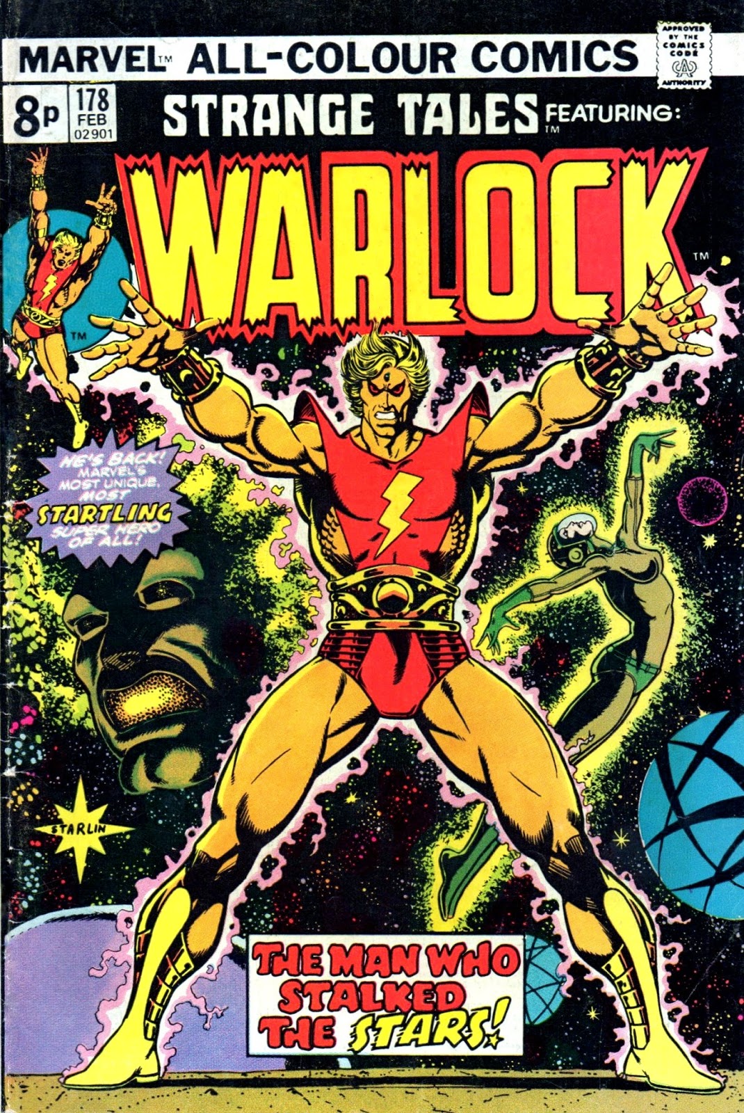 CRIVENS! COMICS & STUFF: ADAM WARLOCK COVER & IMAGE GALLERY - PART ONE...