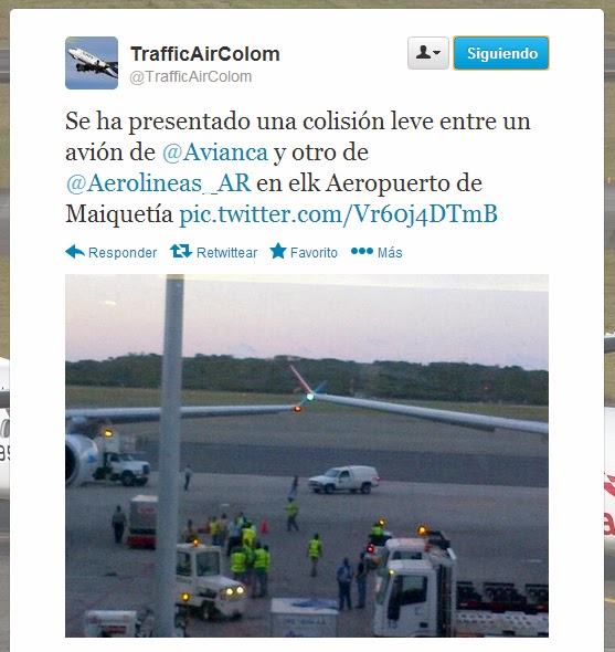 Nuevo impacto de winglets entre un A340 (LV-CSE) de Aerolíneas ...