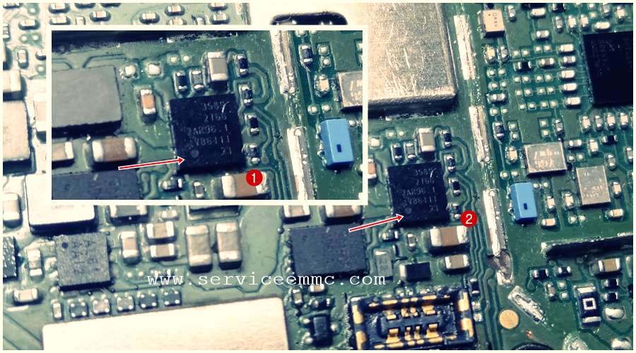 Kode Dan Tata Letak Pemasangan IC Cas/Charger Redmi 3/3PRO - Peusangan News