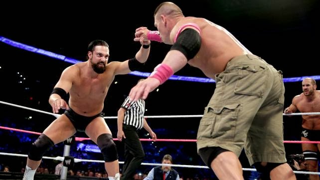 Raw And Smackdown 2014: John Cena, Cody Rhodes & Goldust vs. Damien ...