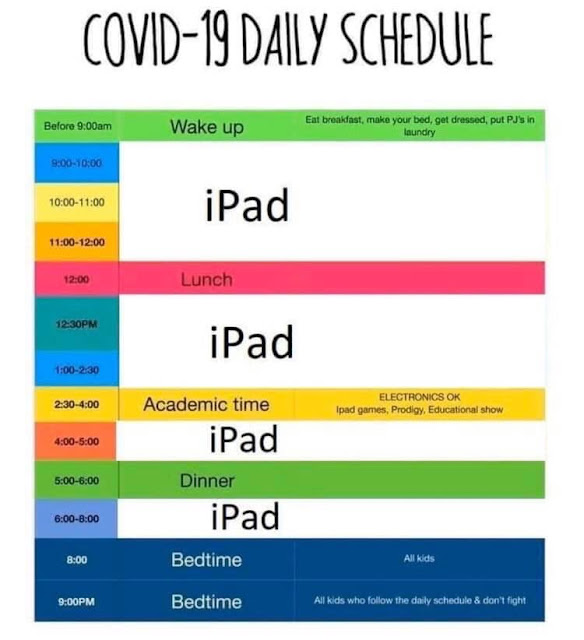 Magnolia Mamas : Coronavirus Daily Schedule for Kids