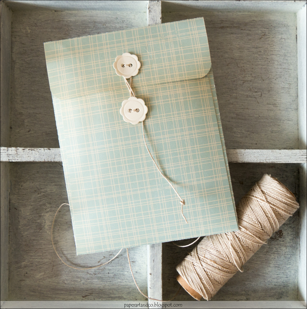 Paper, ART & Co.: Österliche Button String Envelopes