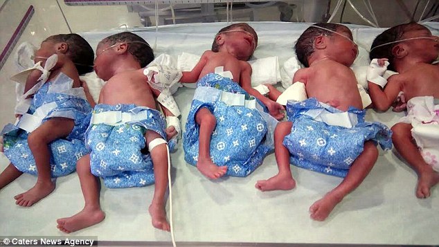 MIRACLE! Indian Woman Expecting One Baby Gives Birth To Quintuplets (5 ...
