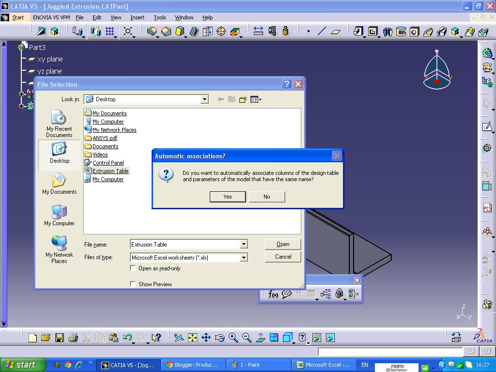 Product Design Engineering: Knowledgeware, Design Table, and Macro in CATIA