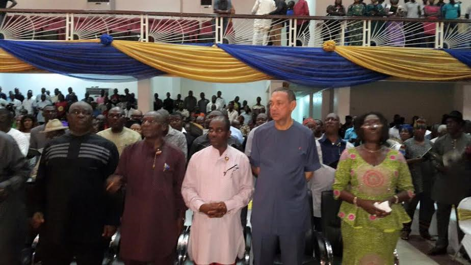GEJ, Ben Murray-Bruce at the funeral ceremony of Alamiyeseigha (photos)