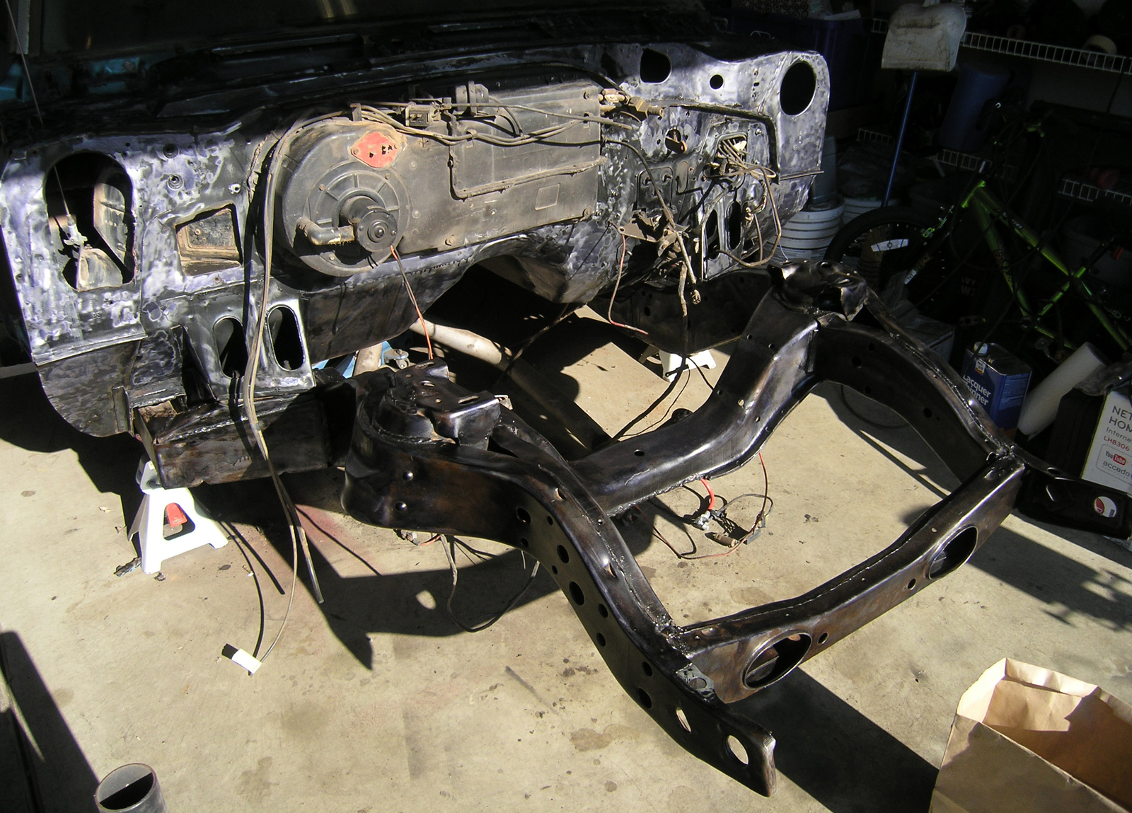 My Car Restoration Projects: Restoring and painting the front frame...