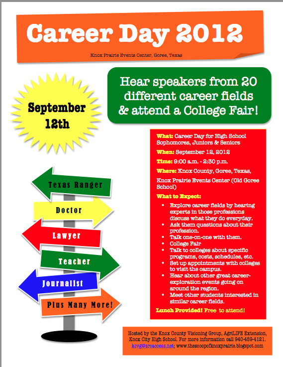 The Scoop: Career Day September 12, 2012