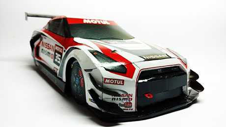 Nissan GT-R Nismo GT3 Paper Model | Paperized Crafts