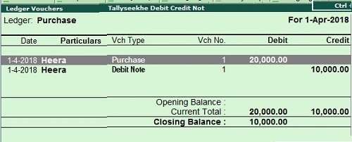 Debit note Credit note Voucher me Entry karna ~ tally seekhe tally ...