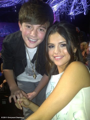 Selena with Greyson Chance at the MTV Movie Awards ~ DISNEY STAR UNIVERSE