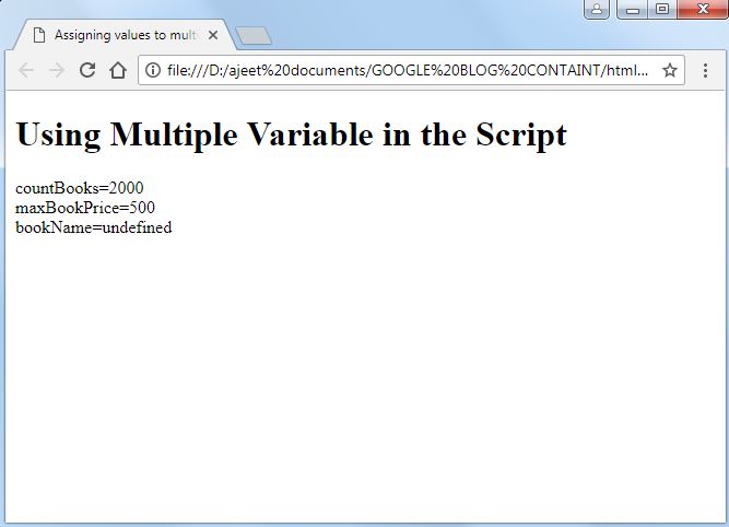 -::New technologies::-: Learn How to assign value to the multiple ... -::New technologies::-: Learn How to assign value to the multiple ...