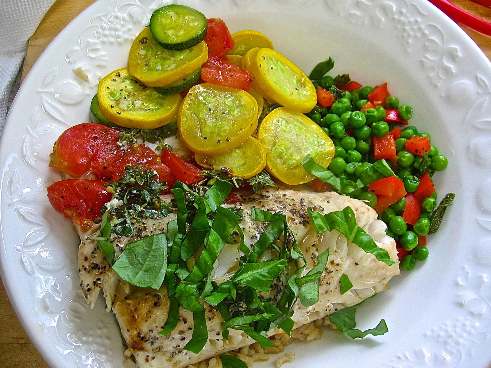 Thymetodine: Steamed Fish and Veggies
