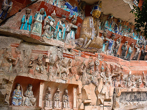 Patrimonio de la Humanidad: Esculturas rupestres de Dazu. China 1999