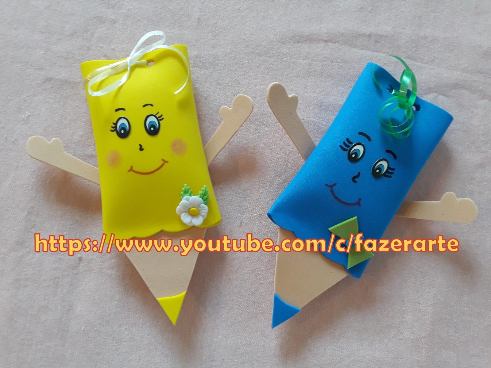 Eu Amo Artesanato: Lembrancinha Lápis em Eva com Molde