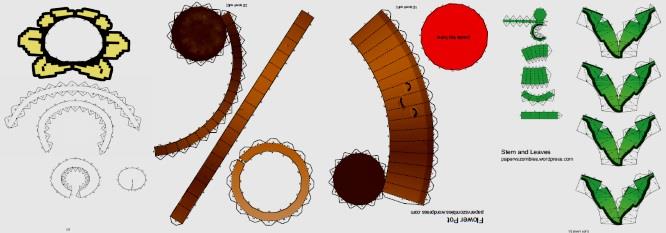 PAPERMAU: Undertale - Flowey The Flower Paper Model - by SuperRetroBro