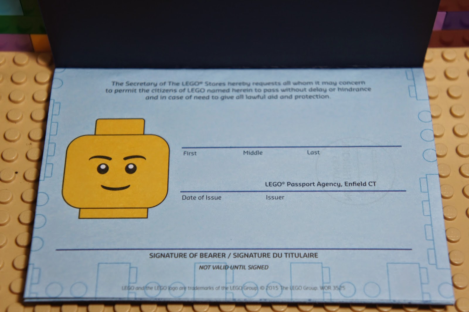 Official LEGO Store Blue Passport 2015 Promotional Booklet for ...