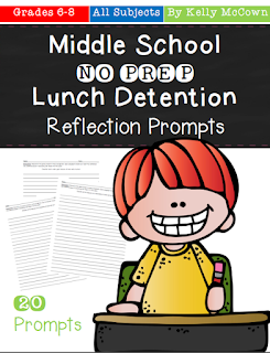 The "IT" Teacher Blog: Lunch Detentions: Reflection Prompts for your ...