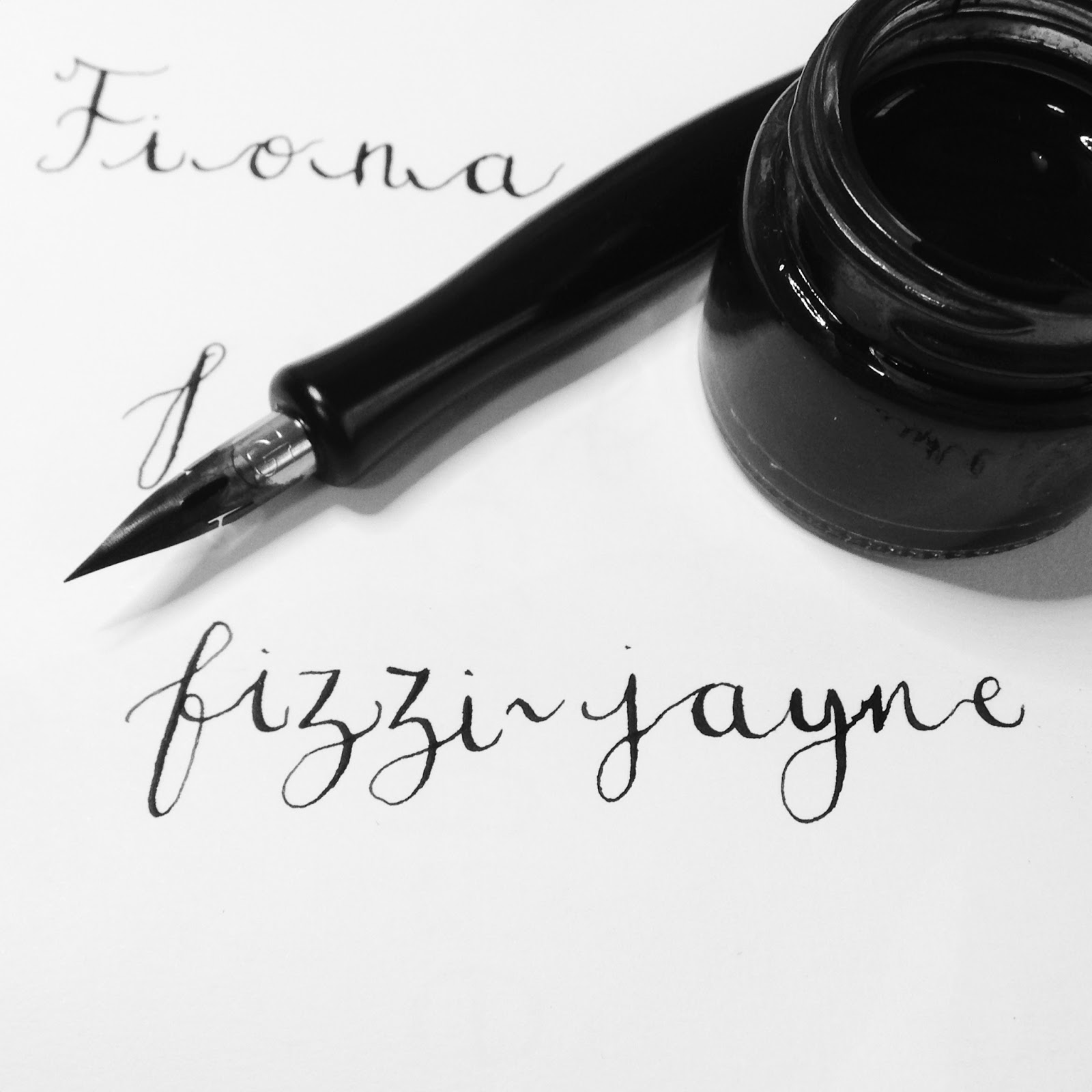 fizzi~jayne makes.... : New Year Crafty Resolution ~ Calligraphy....
