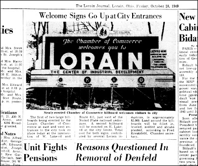 Brady's Bunch of Lorain County Nostalgia: Welcome to Lorain Sign ...