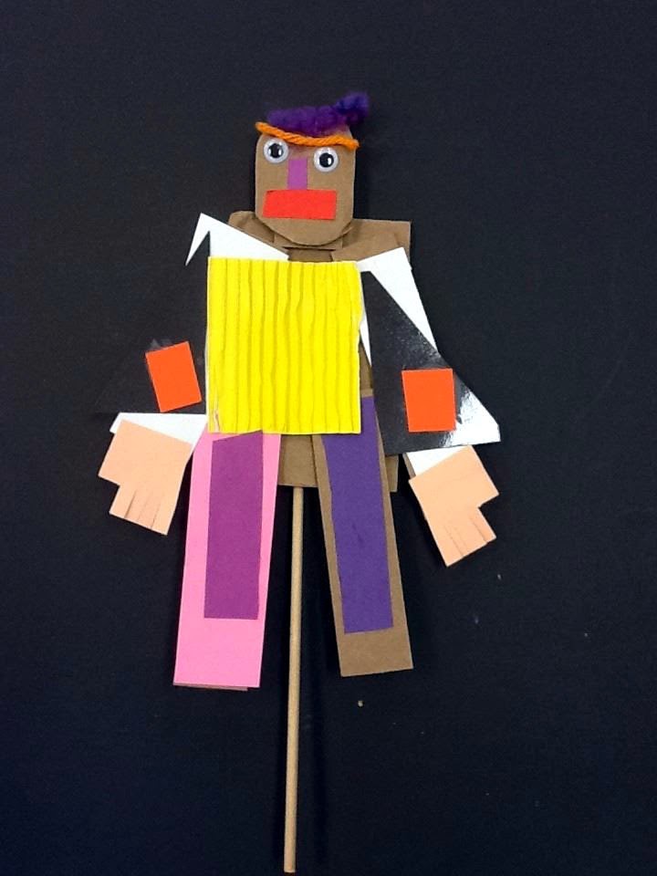 Into The Woods Road Art Studio: People Stick Puppets