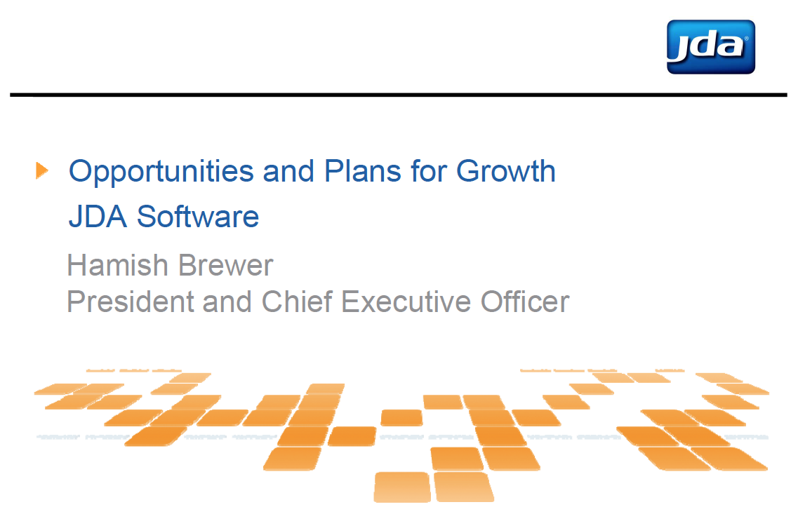 JDA Software é comprada por US$1,9 bilhão por rival RedPrairie ~ Fusões ...