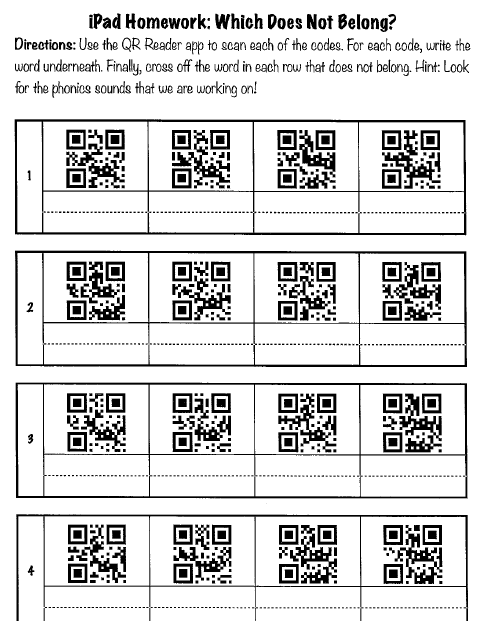 Kindergarteners LOVING QR Codes:)!!!