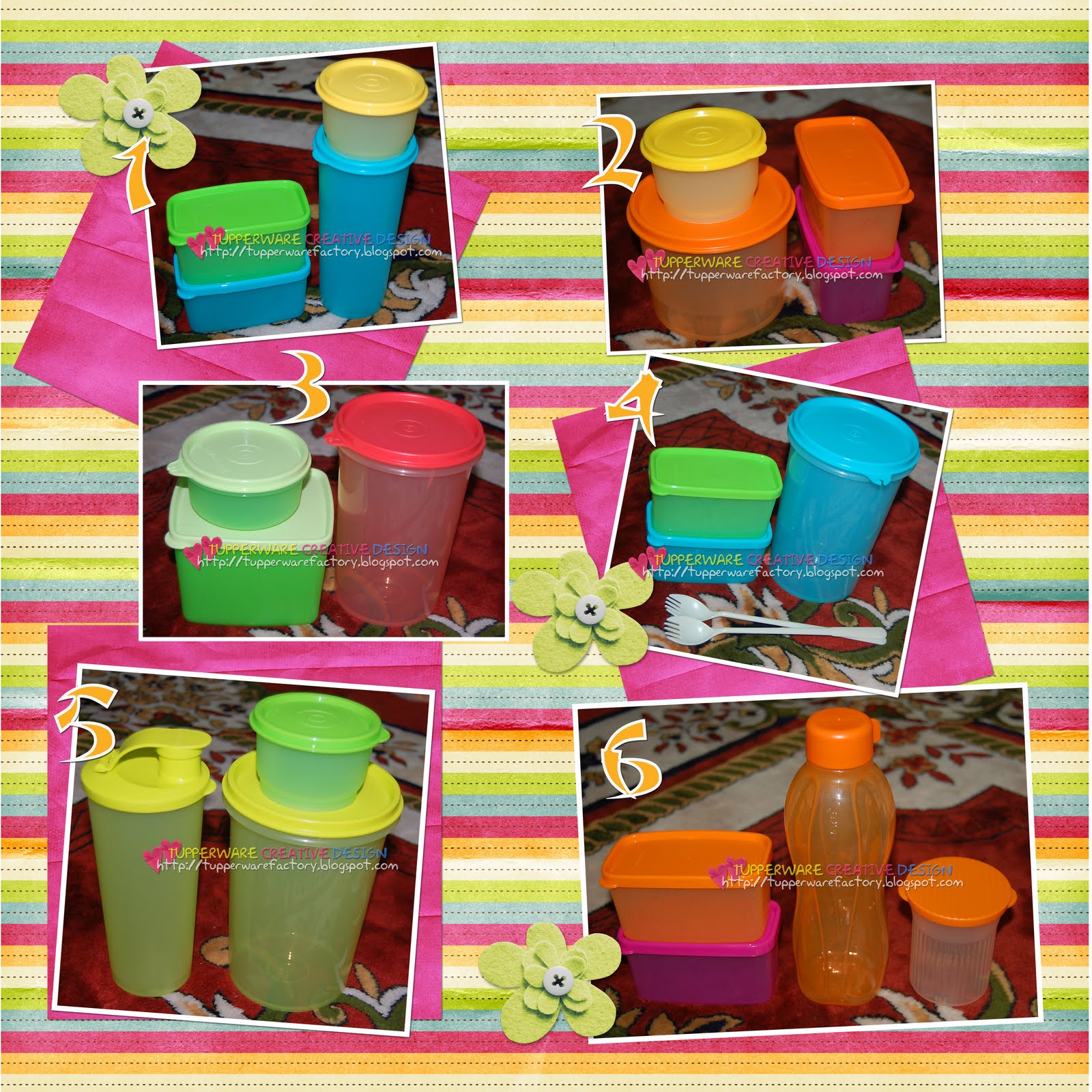 TUPPERWARE CREATIVE DESIGN: COLOURFUL BABIES N KIDS SET