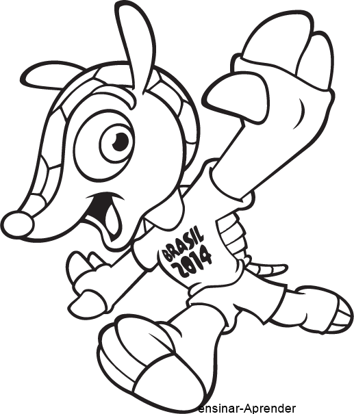 DESENHOS PARA COLORIR MASCOTE FULECO COPA 2014 - Colorir | Desenhos ...