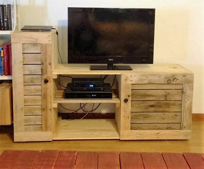20+ Pallet TV Cabinet – 100% Reclaimed Pallets - Pallets Platform