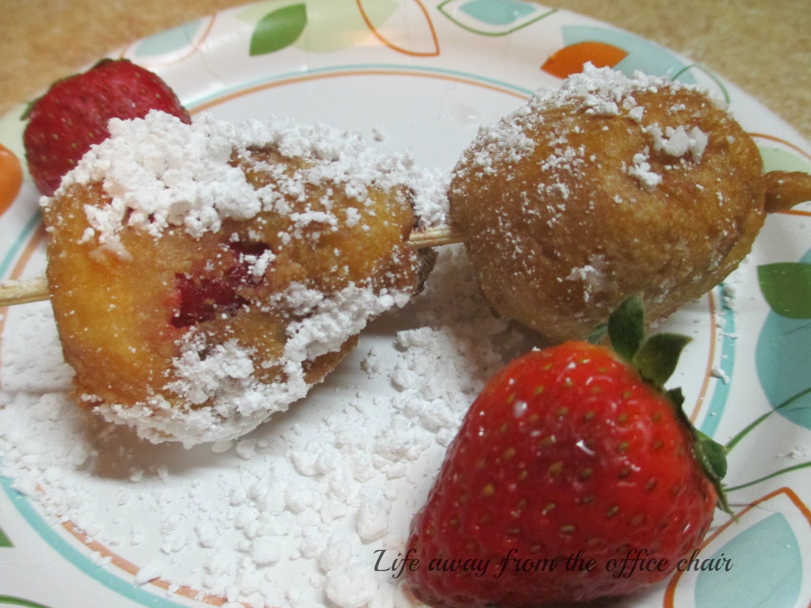 Deep Fried Strawberries - Life Away From The Office Chair