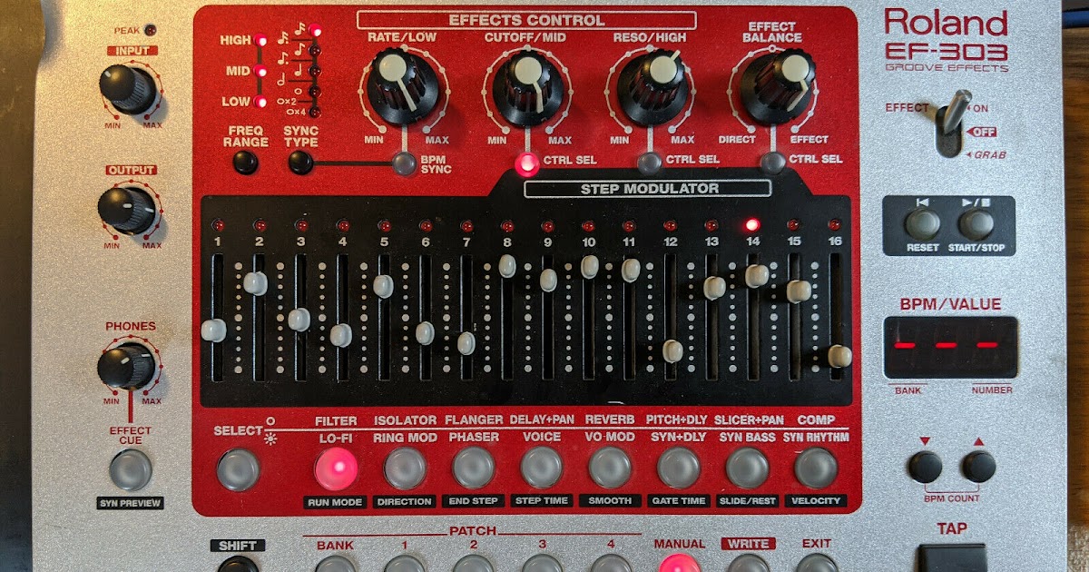 MATRIXSYNTH: ROLAND EF-303 Effects Processor Synthesizer Drum Machine ...