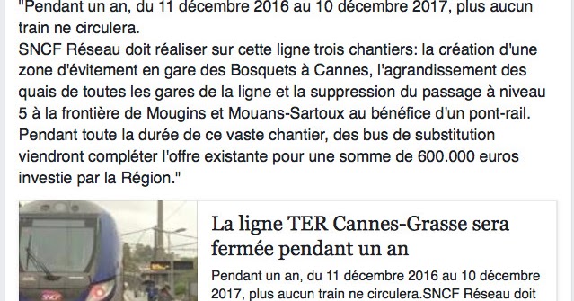 Aimé Legall sur la Toile: Fermeture de la ligne Cannes Grasse Aimé Legall sur la Toile: Fermeture de la ligne Cannes Grasse