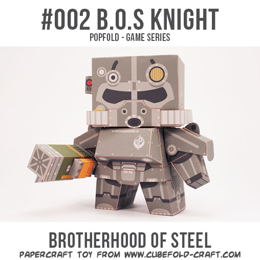 Ninjatoes' papercraft weblog: "Fallout: Brotherhood of Steel" Knight ...
