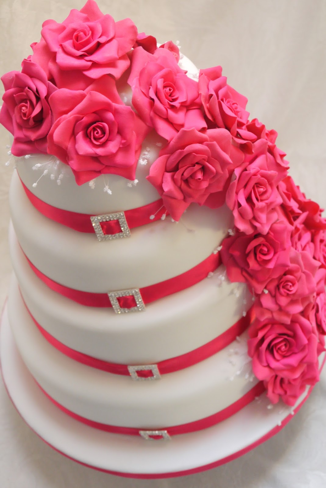 Scrummy Mummys Cakes Hot Pink Roses