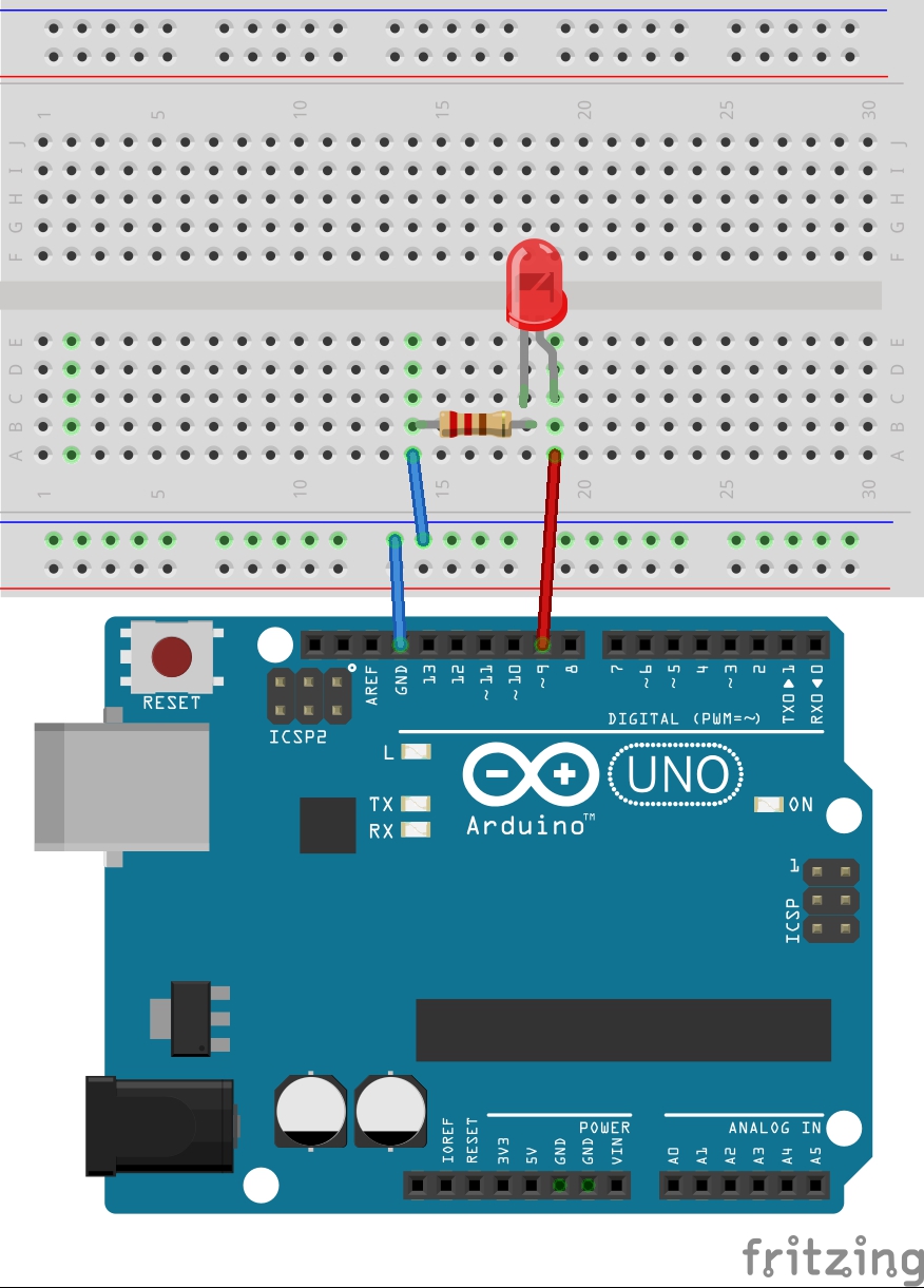 復興國中 科學天地 Arduino的教學02 控制 Led 燈光亮度與pwm