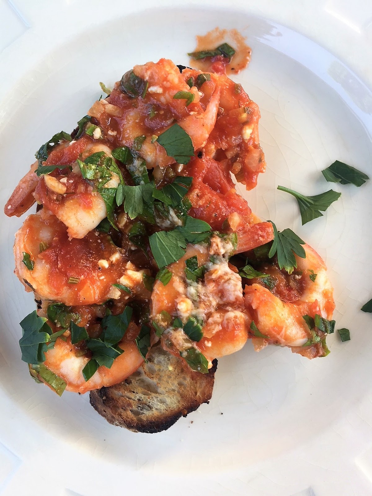 Meilläkotona - ruokablogi: Garides saganaki