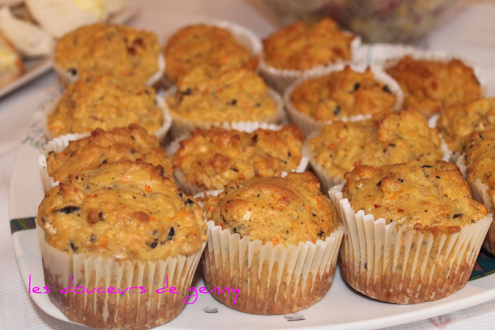 Les douceurs de genny: MUFFIN AUX CAROTTES ET FROMAGE DE CHÈVRE