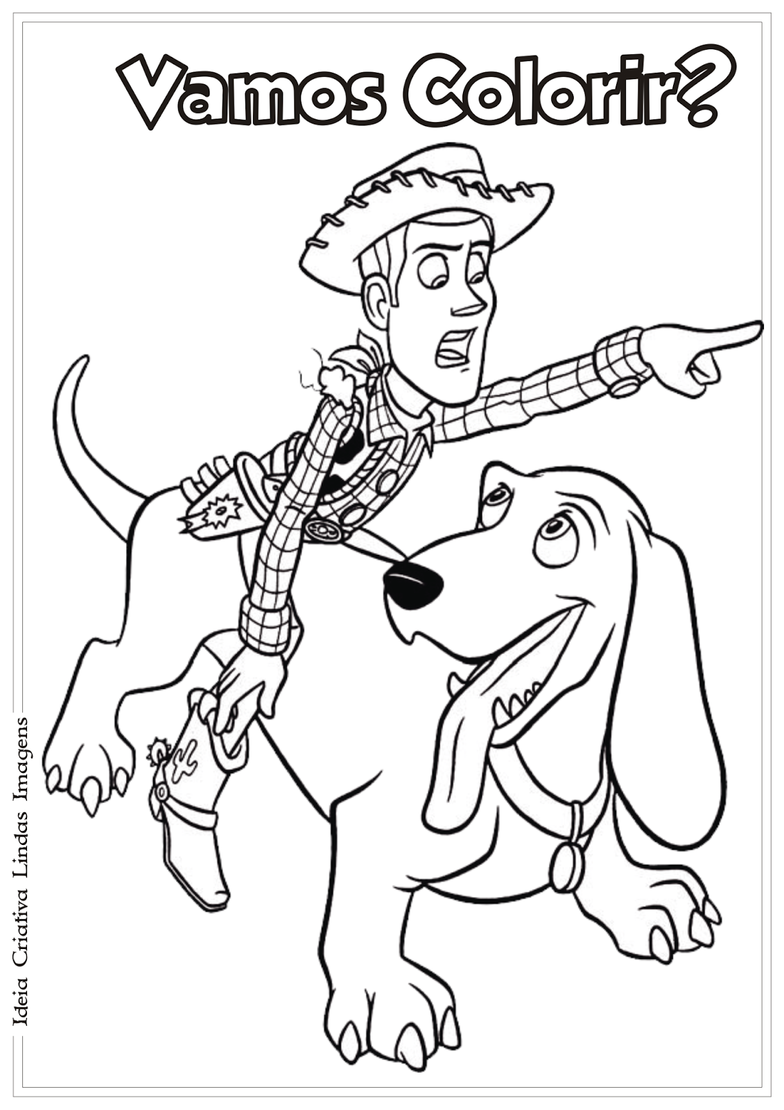 Toy Story desenho para colorir