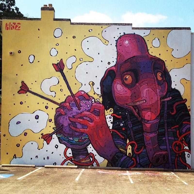 StreetArtNews ES: Nuevo mural de ARYZ en Richmond, Virginia (II)