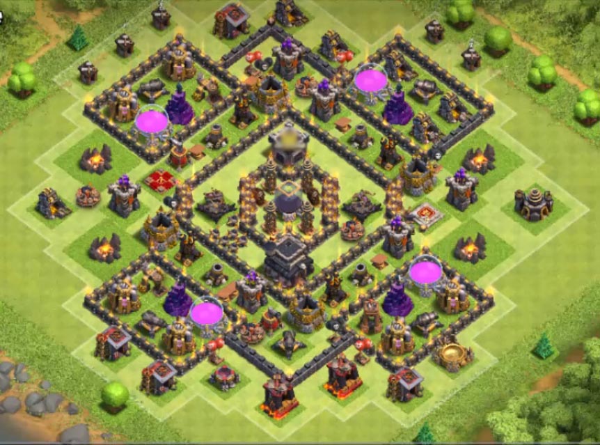 base th 9 farming anti dark elixir - clashers blog