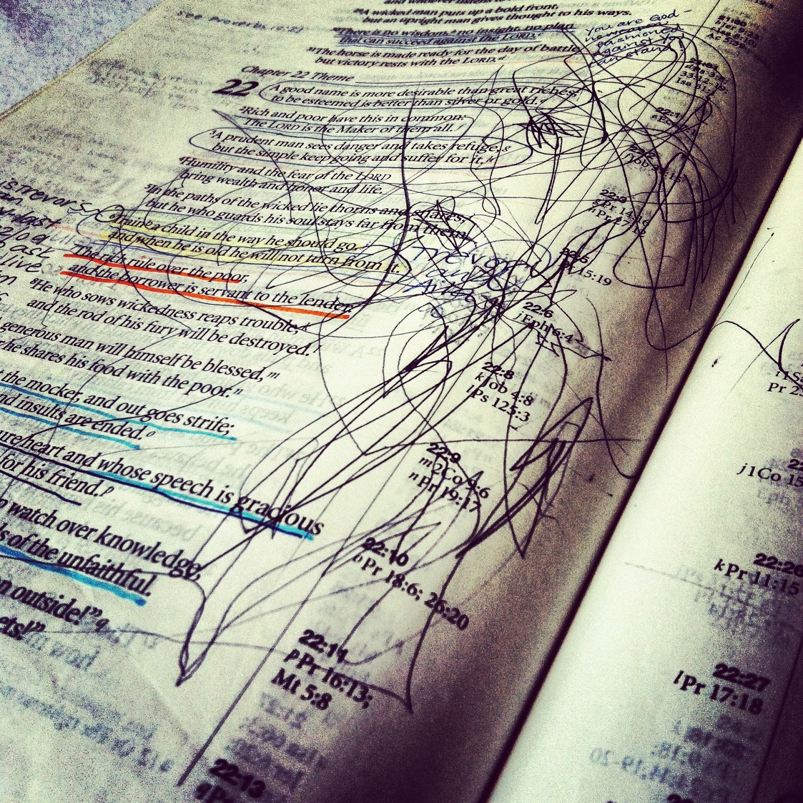 Collide: SHE SCRIBBLED IN MY BIBLE