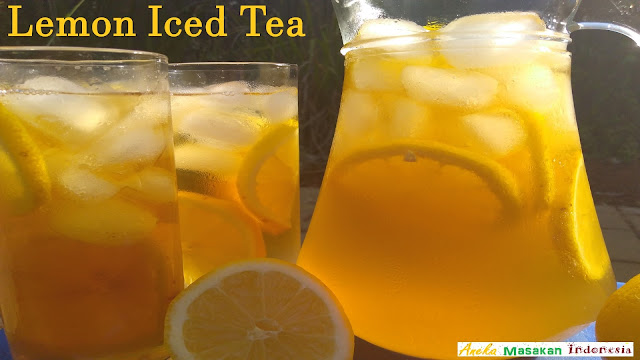 Resep ES LEMON TEA Cuma 4 BAHAN - LEMON Iced Tea Recipe with 4 ...