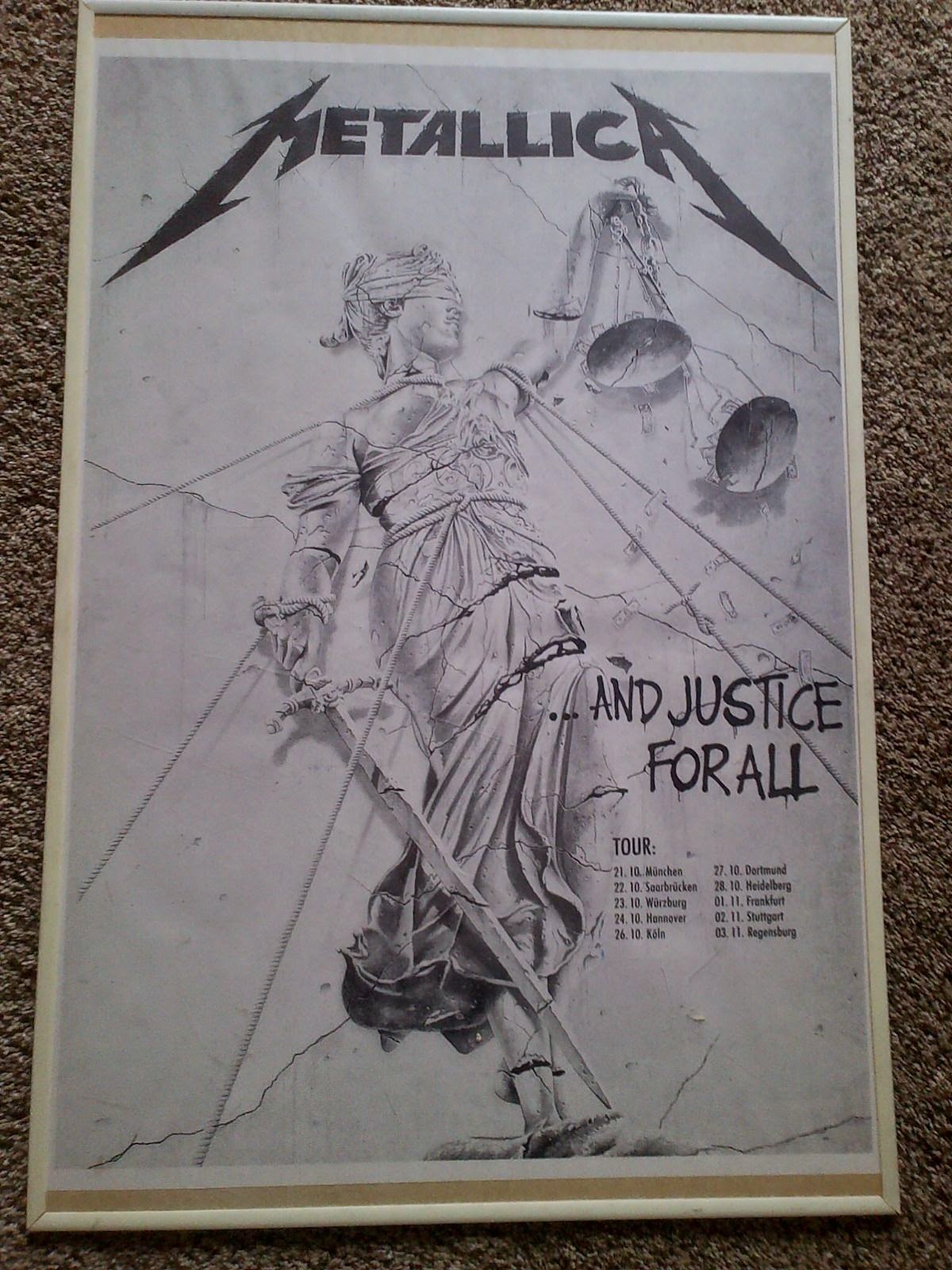 Metallica Tickets Collection: Damaged Justice Tour - Germany 1988