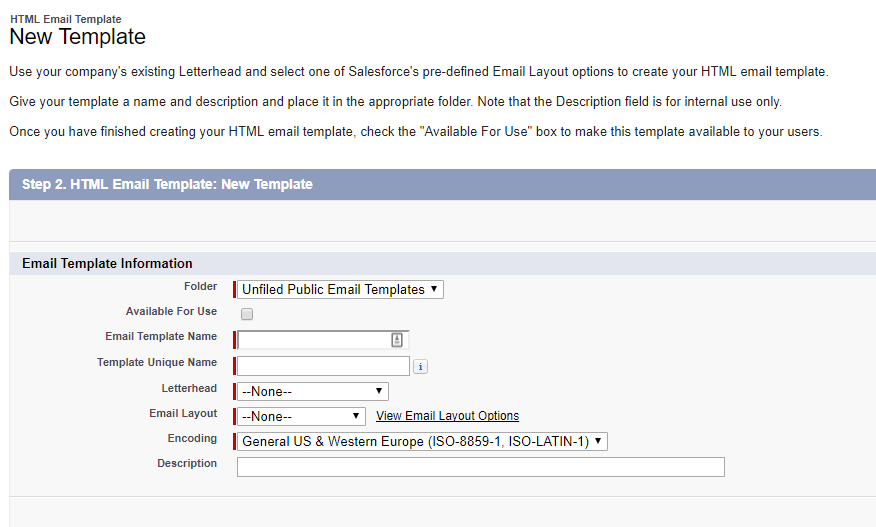 Working with Email Templates